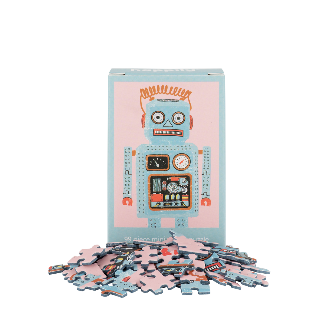 Robot - 99 Piece Mini Jigsaw Puzzle – Happily Puzzles