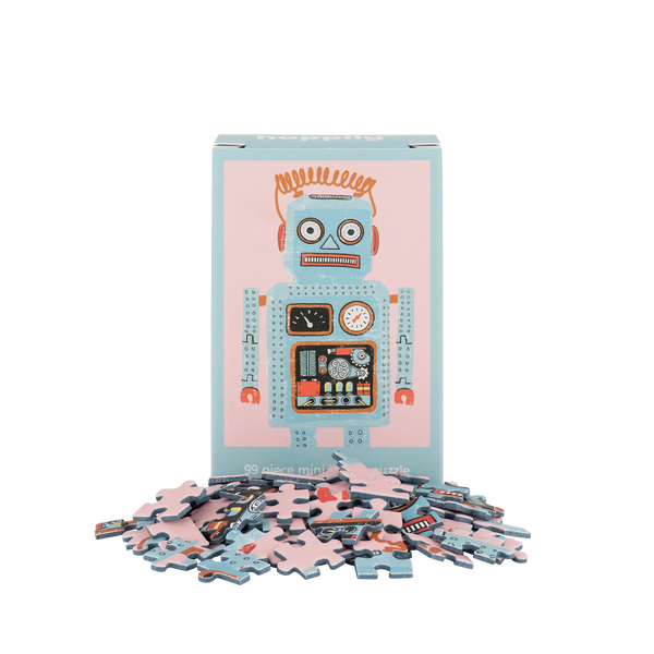 Robot - 99 Piece Mini Jigsaw Puzzle – Happily Puzzles